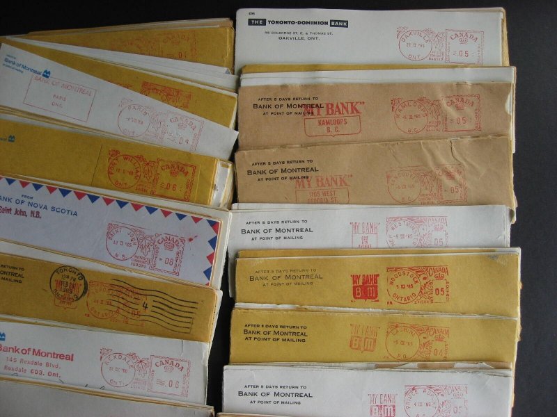 Canada 1,000 meter mail cut squares early 1960s to 1970 duplication ...