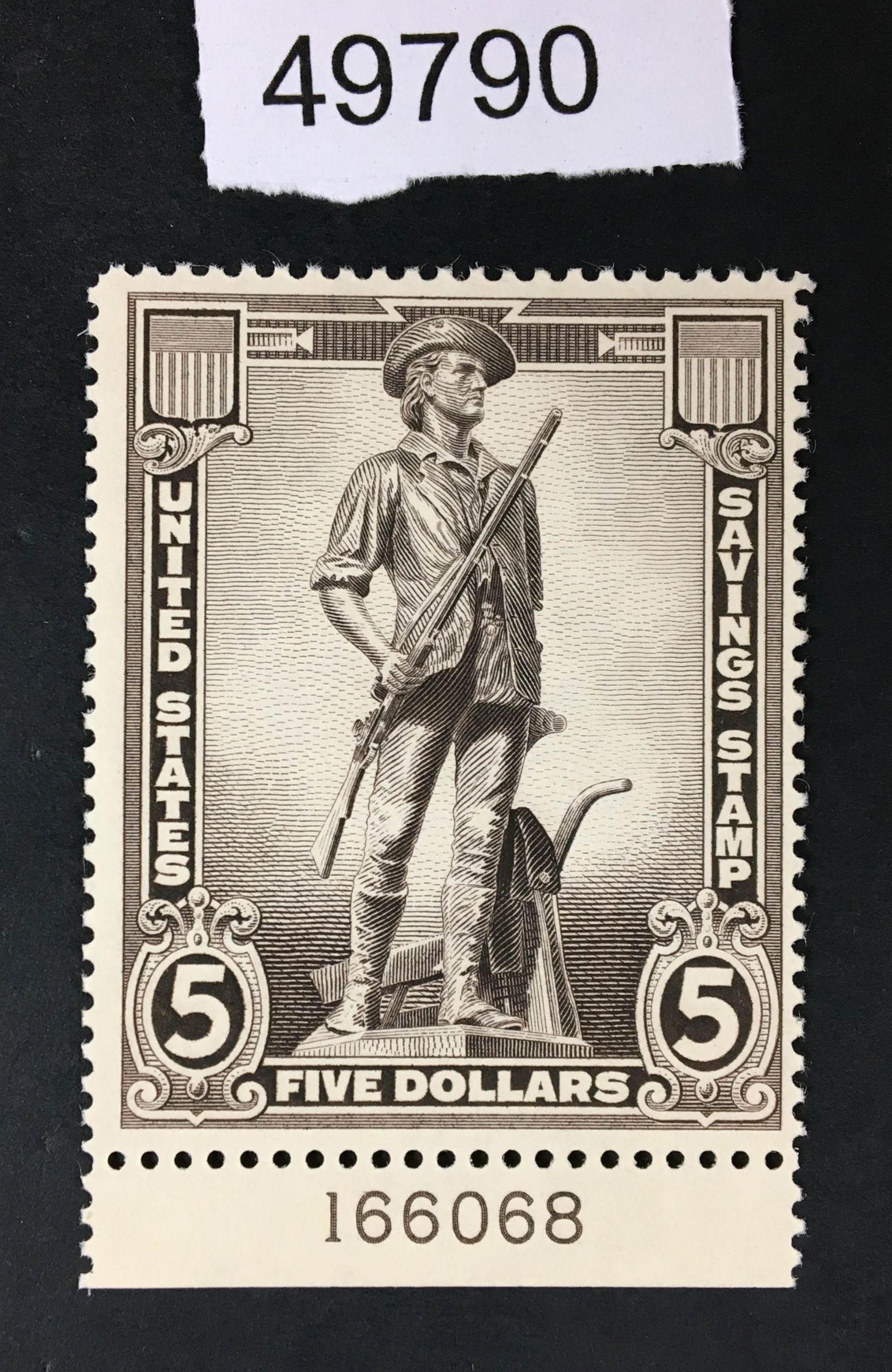 US Stamps # S5 Plate Single Mint OG H LOT #49790 | United States, Back ...