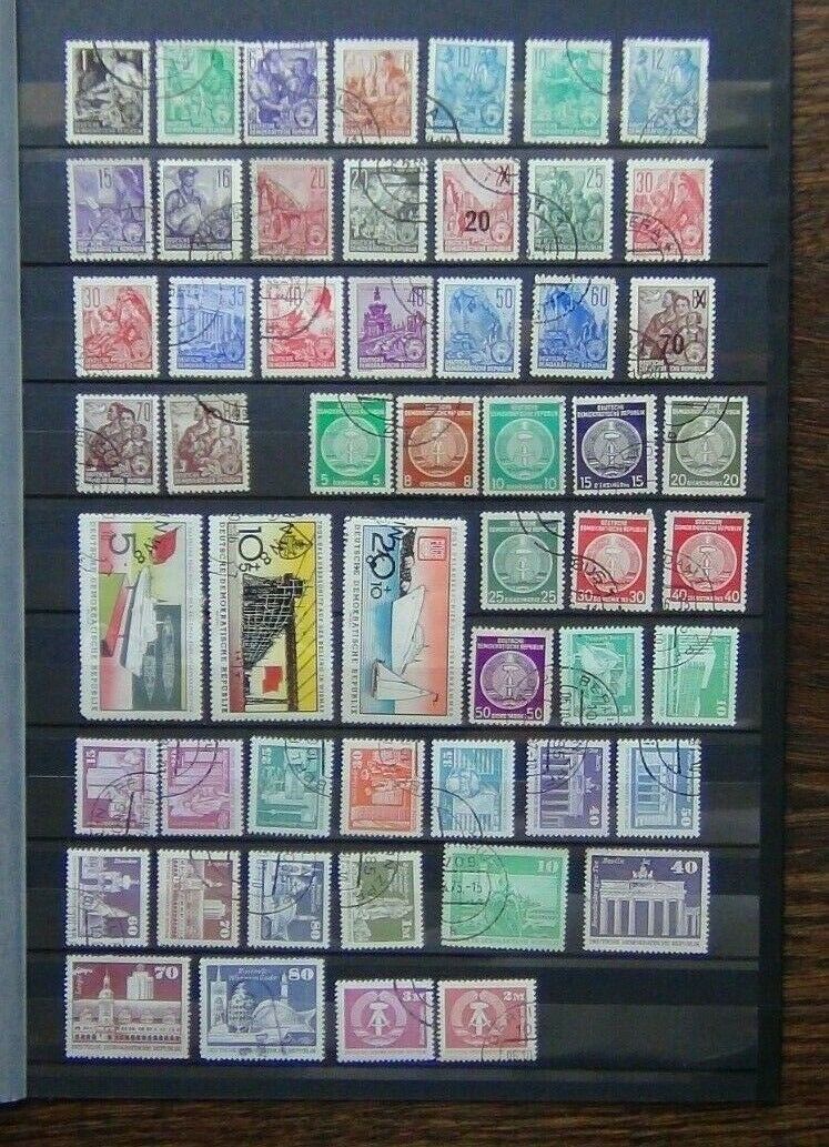 East Germany 1953 values to 84g (dots) 1973 values to 80m Used | Europe ...