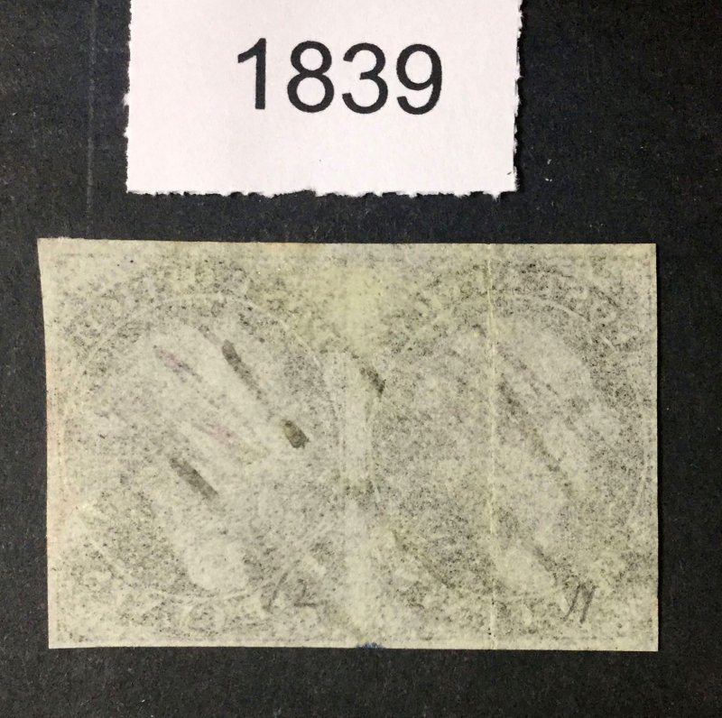 US Stamps #9X1A Imperf Pair Provisional Used $1,700 LOT #1839 | United ...