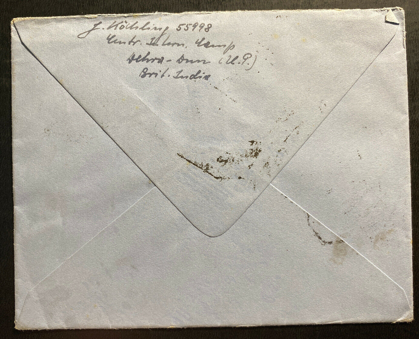 1940s Dehra Dun India POW Prisoner Of War Camp Censored Cover to Ahaus ...