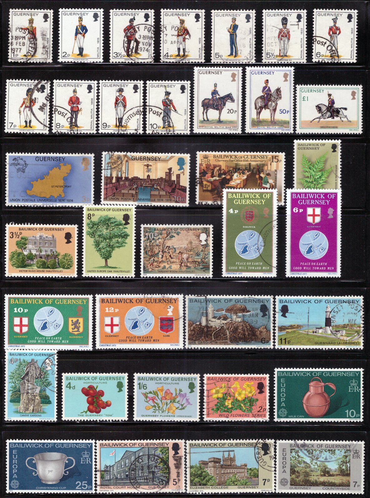 A3280 GUERNSEY Collection Two Pages Mint/Used | Great Britain, Offices ...