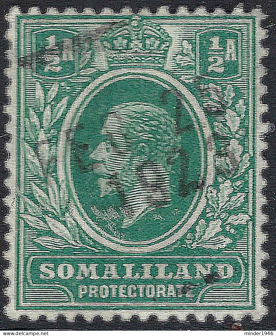 Somaliland Protectorate 1921 KGV ½A Blue-Green Sg73 FU | Africa ...