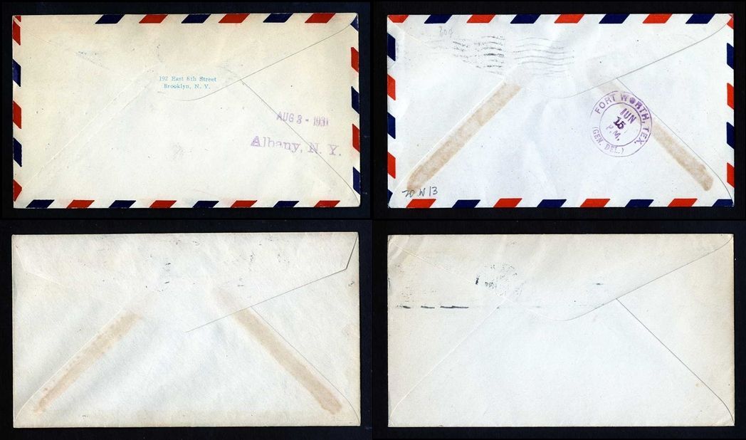 Lot of 4 different First Flight covers dated 1931 - Lot # 1 | United ...