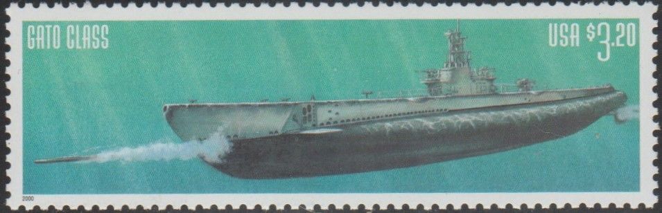 3375, Single, "Gato class Sub. -USS Harder" MNH, $3.20 | United States ...