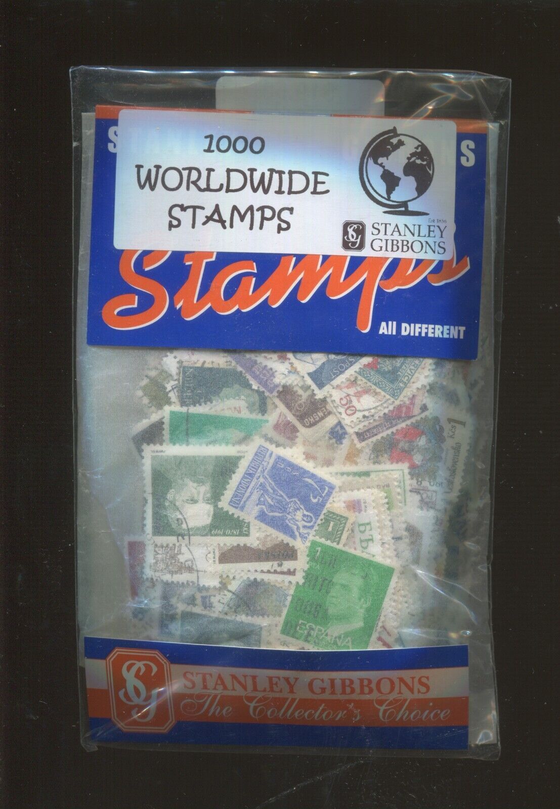 Stanley Gibbons Packet of 1000 Worldwide Postage Stamps for Collectors ...