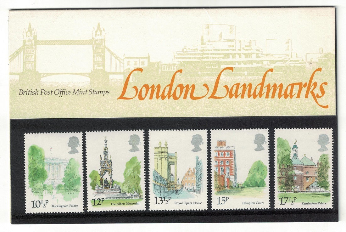 Great Britain London Landmarks 5v Pres. Pack 1980 MNH SC#910-914 SG ...