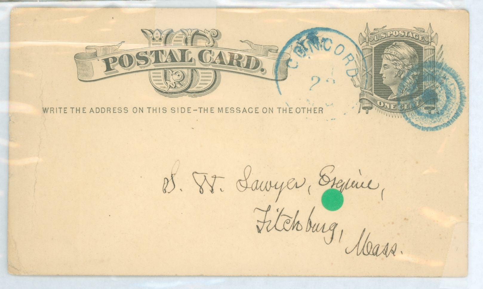 United States #UX5 (Fancy Cancel) | United States, Postal Cards Stamp ...