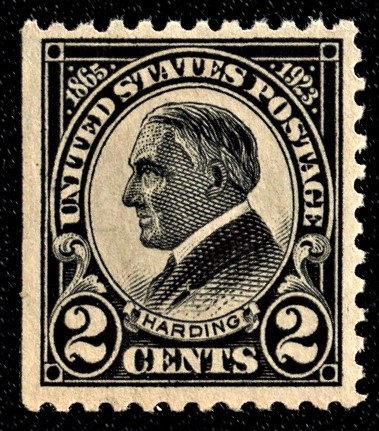 US 610 MNH SE VF 2 Cent Harding Black | United States, General Issue ...