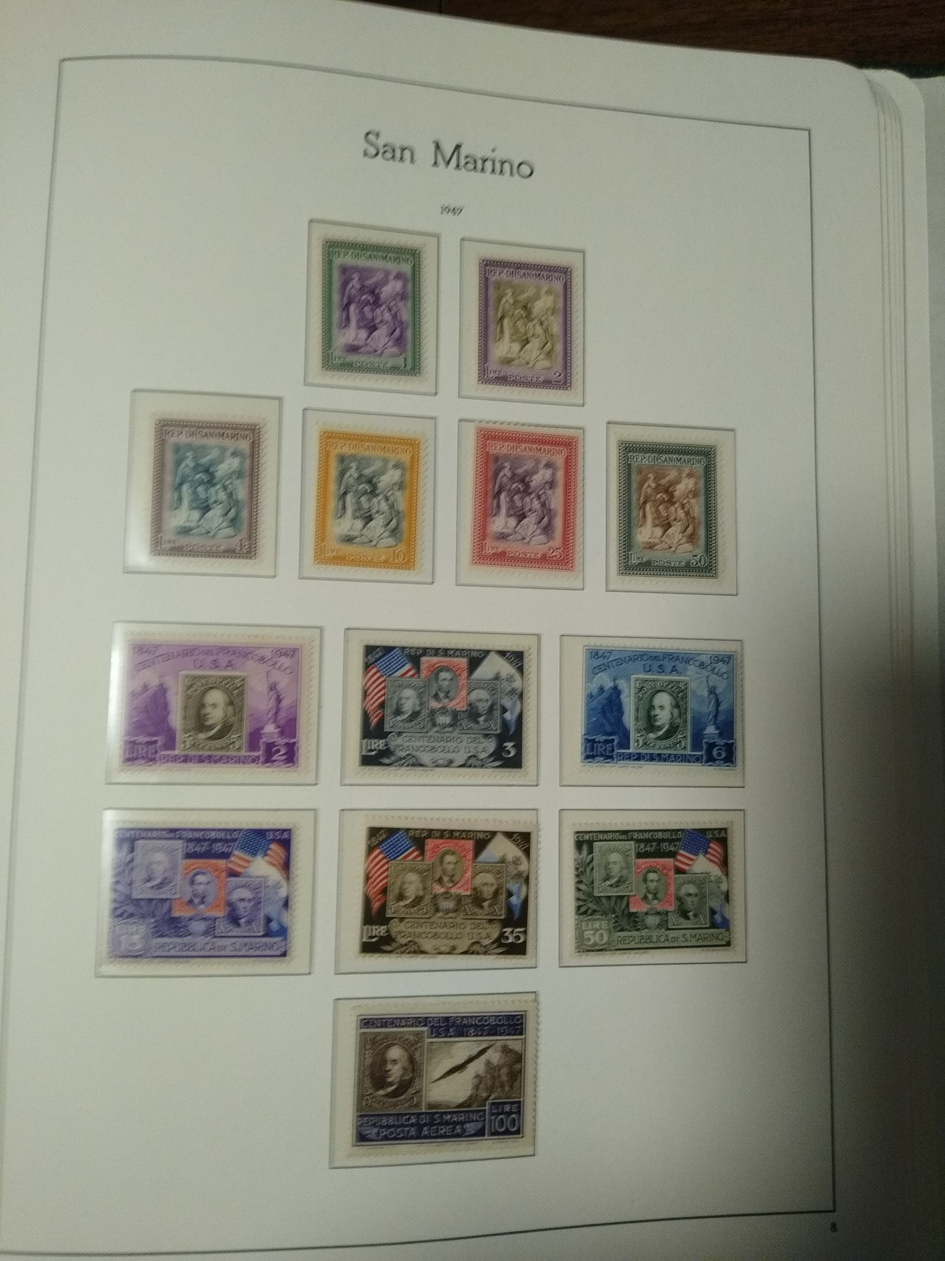 San Marino to 1959 most mint collection in a Lighthouse hingeless album ...