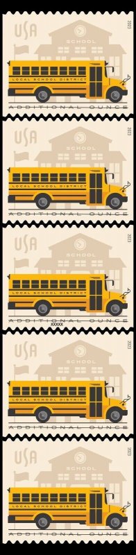 2023 US Stamp - School BUS - Addtl Oz - PNC 5 - SC# 5740 | United ...