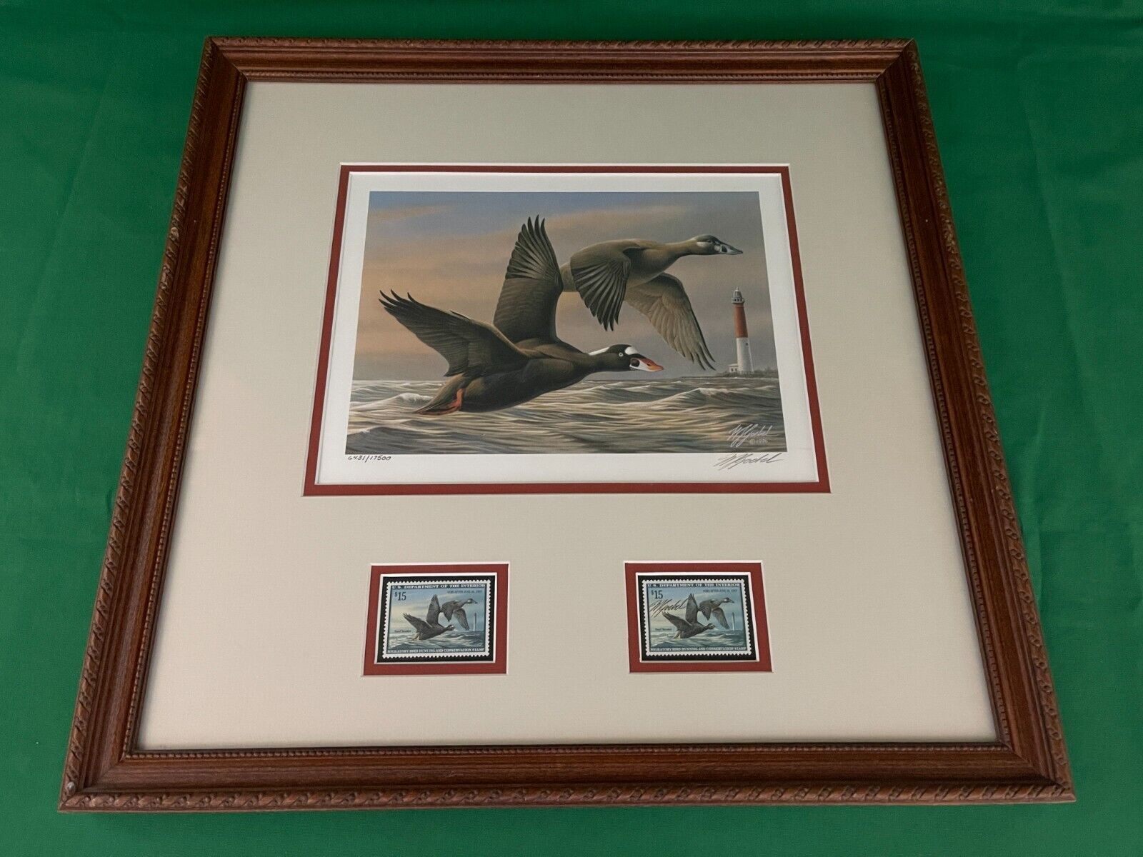 1996 Hunting Federal Duck Stamp Print #RW63 Surf Scoter by Goebel ...