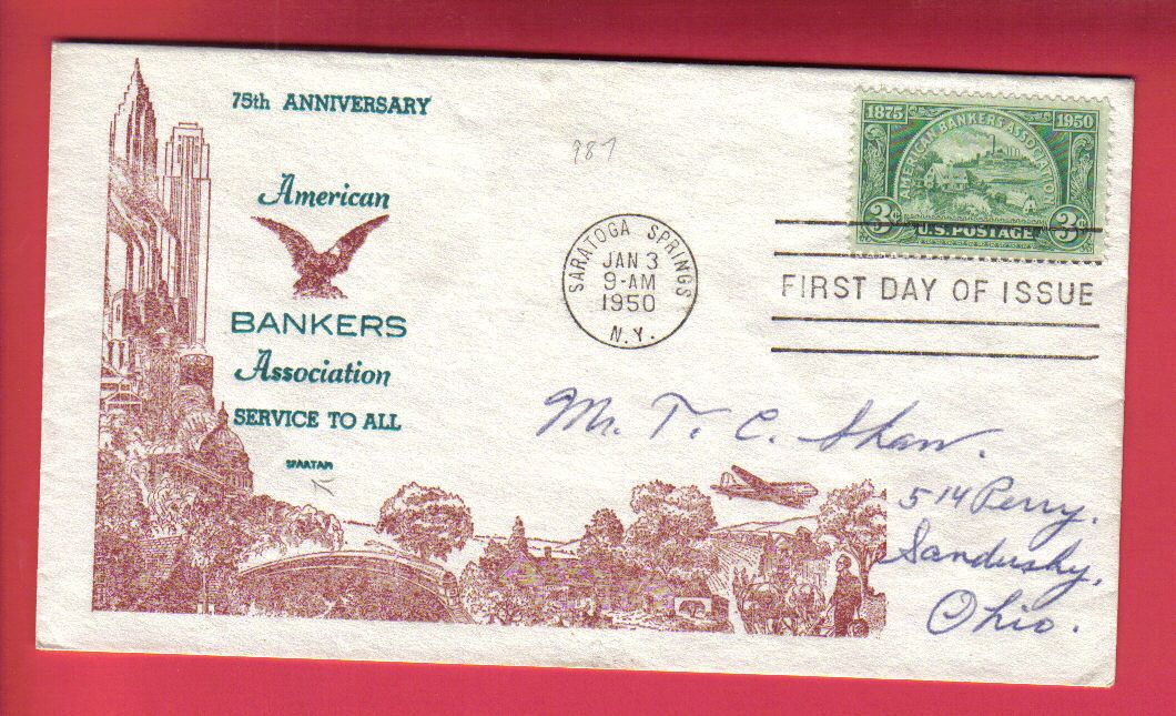 #987 American Bankers Association - SPARTAN CACHET | United States ...