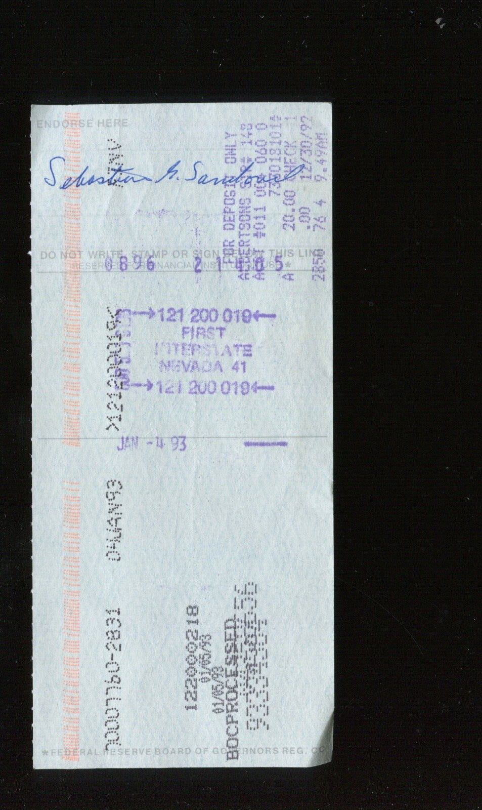 Rich Little Canadian-American comedian and impressionist Signed Check ...