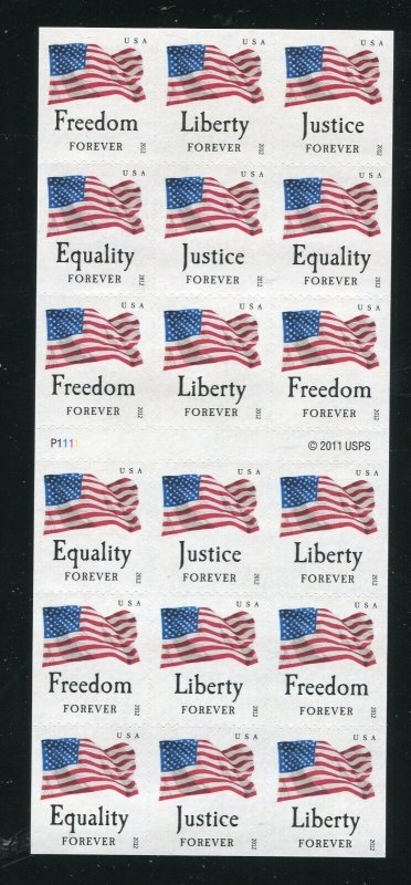 4706 - 4709b Freedom Liberty Justice Booklet of 18 Forever Stamps MNH ...