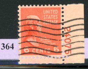 PKStamps - USA - 811 - Used - Plate Number Single #22-364 | United ...