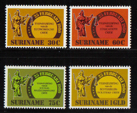 Surinam #568-571 MNH 1981 Renewal of Economic Order | Central & South ...