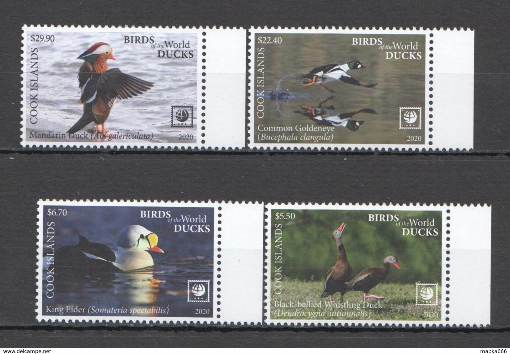 2020 Cook Islands Ducks Water Birds Of The World Fauna Set ** Nw0519 ...
