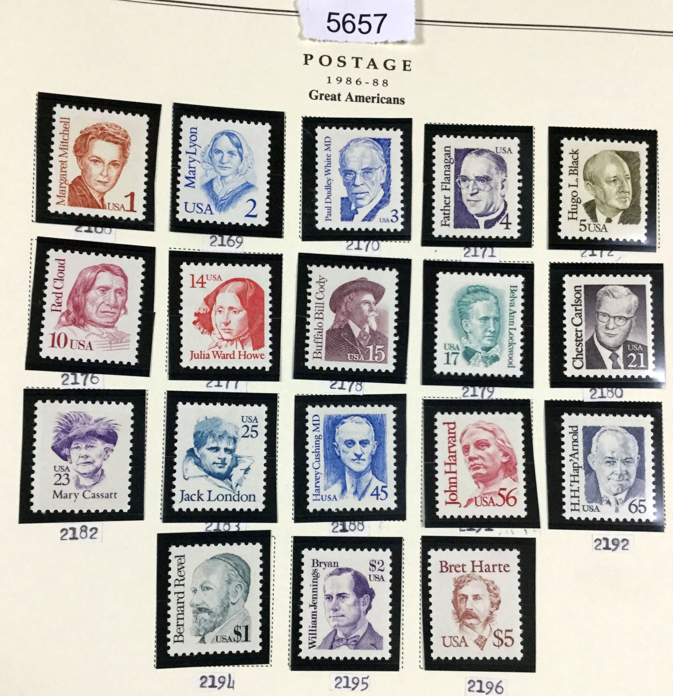 US Stamps 1986-1988 Mint OG NH Great Stamps Collection LOT #5657 ...