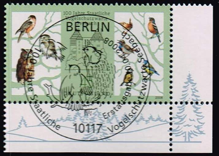 Germany 2008,Sc.#2478 used Castle Seebach and different Birds | Europe ...