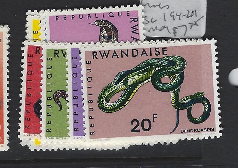Rwanda SC 194-201 Snakes MOG (6gwi) | Africa - Rwanda, General Issue ...