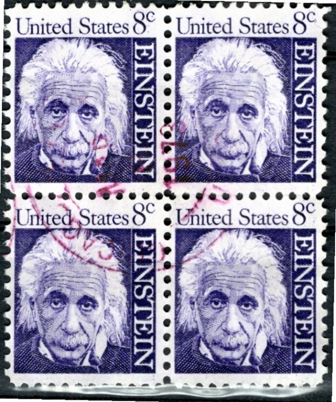 USA; 1966: Sc. # 1285: Used Block of Four Single Stamps | United States ...