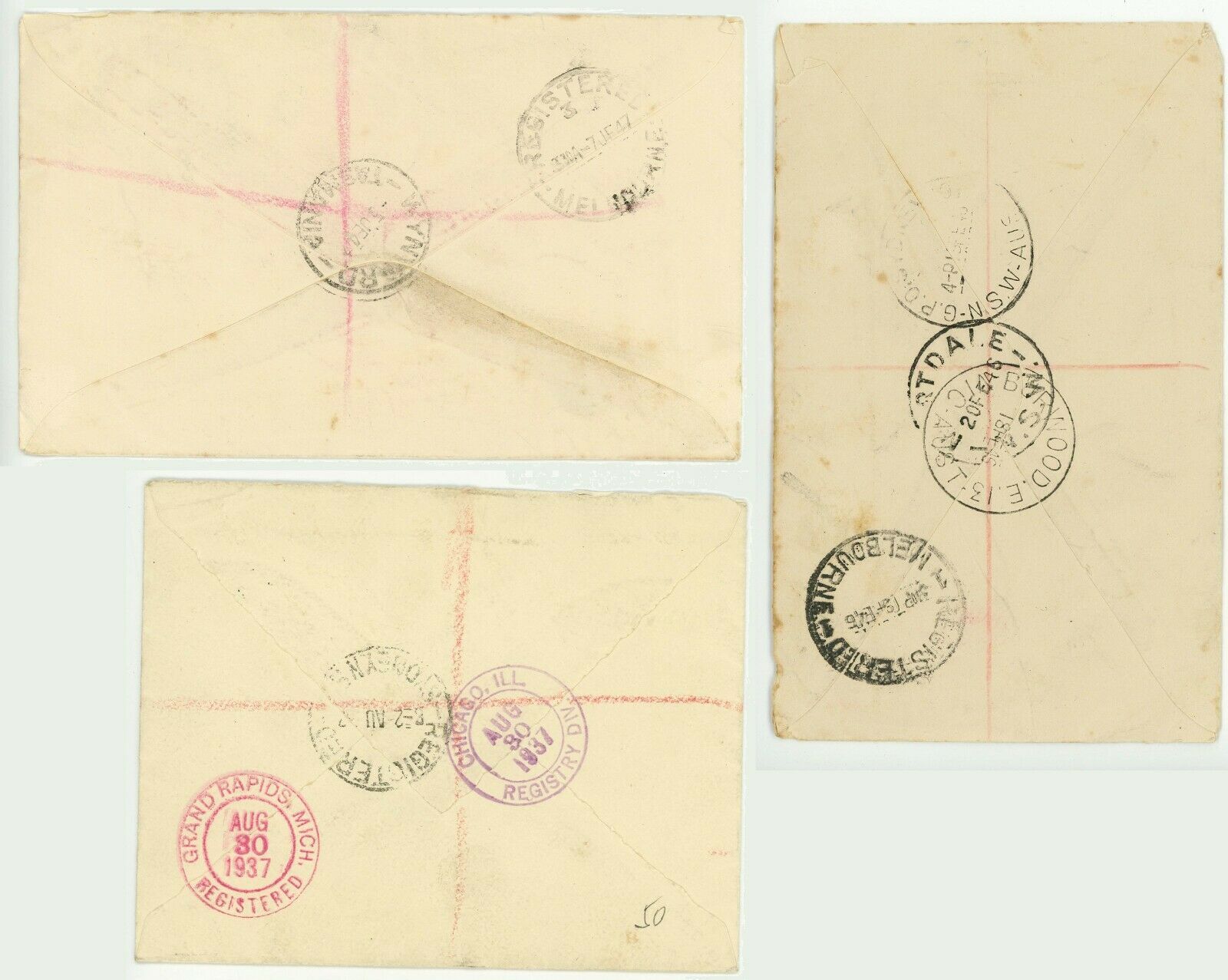 Australia Registered Cover Postage Stamp Collection | Australia ...