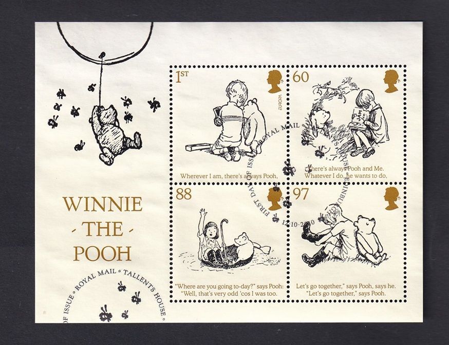 Great Britain #2848 used 2010 Winnie-the-Pooh sheet | Great Britain ...