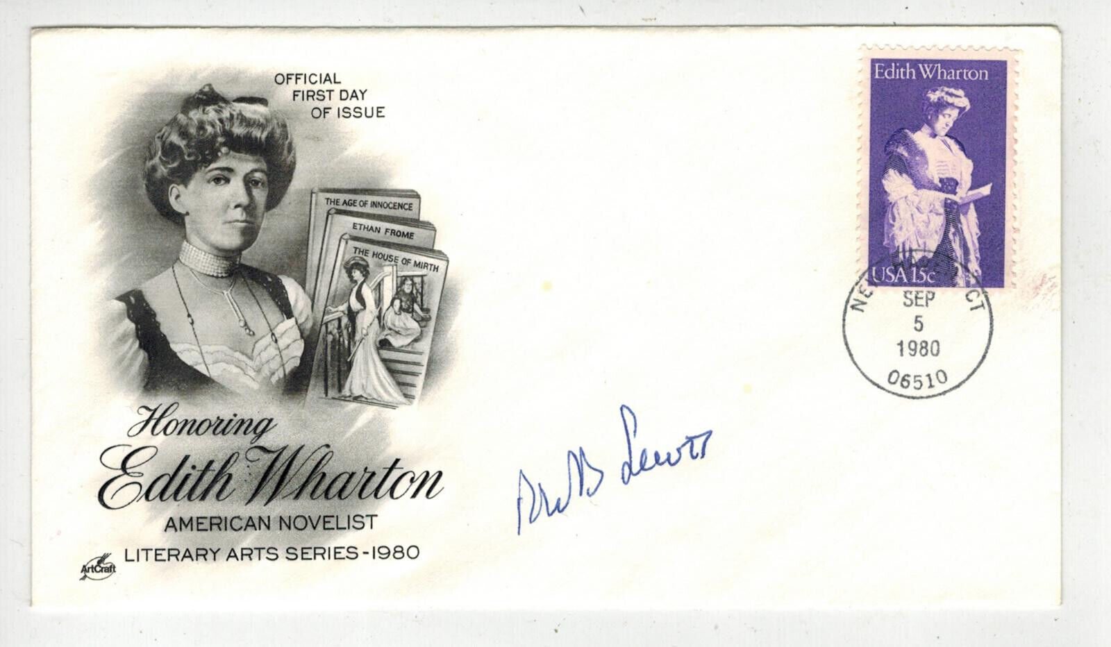 Artcraft 1832 Edith Wharton Yale University Signed Biographer RWB Lewis ...