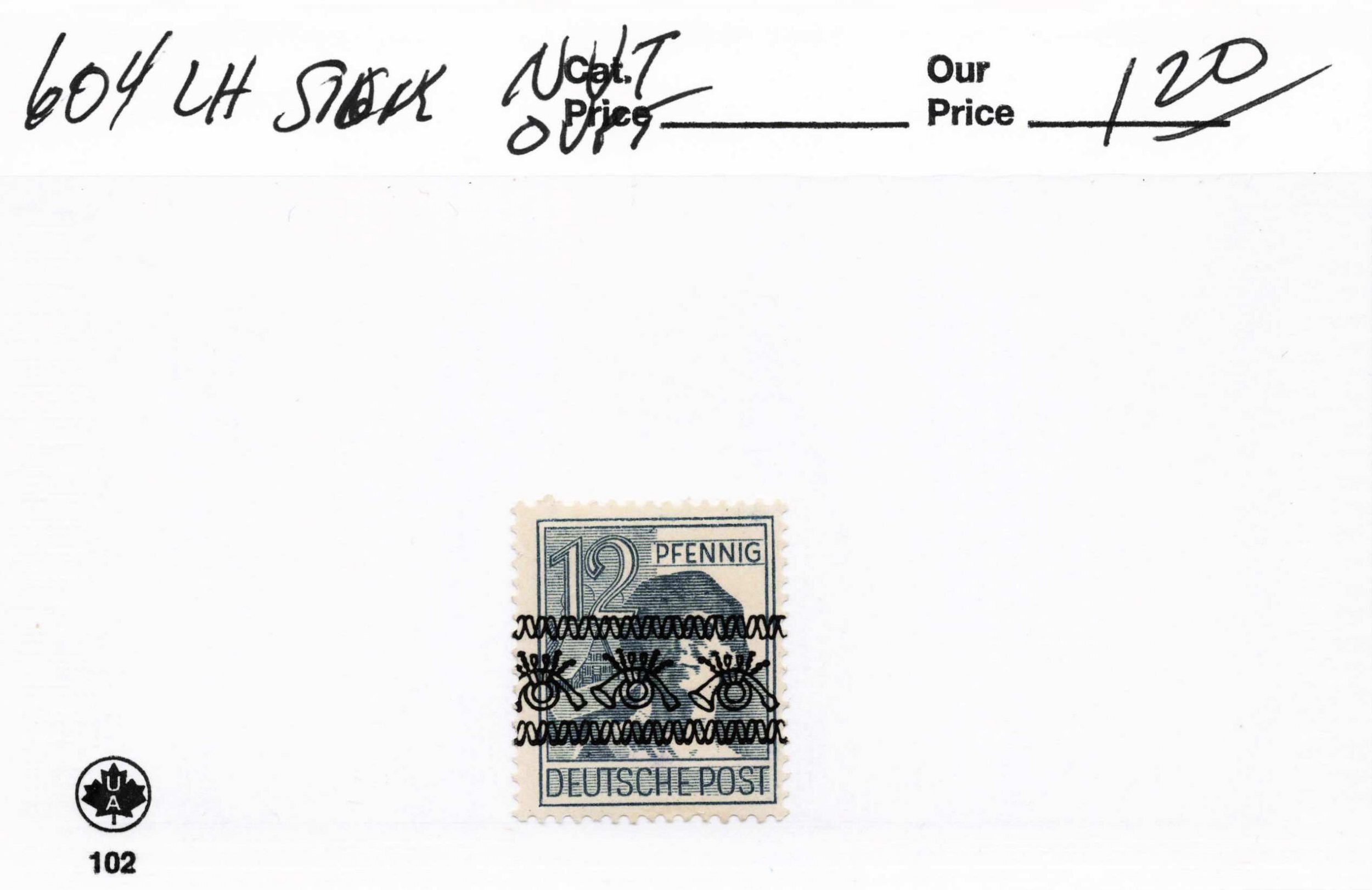 Germany 604 Inverted Overprint MLH Signed | Europe - Germany & Colonies ...