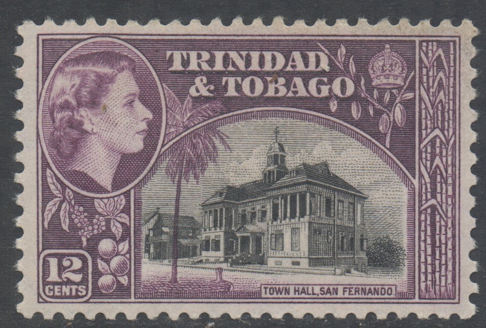 Trinidad Tobago Scott 79 - SG274, 1953 Elizabeth II 12c MH* | Caribbean ...