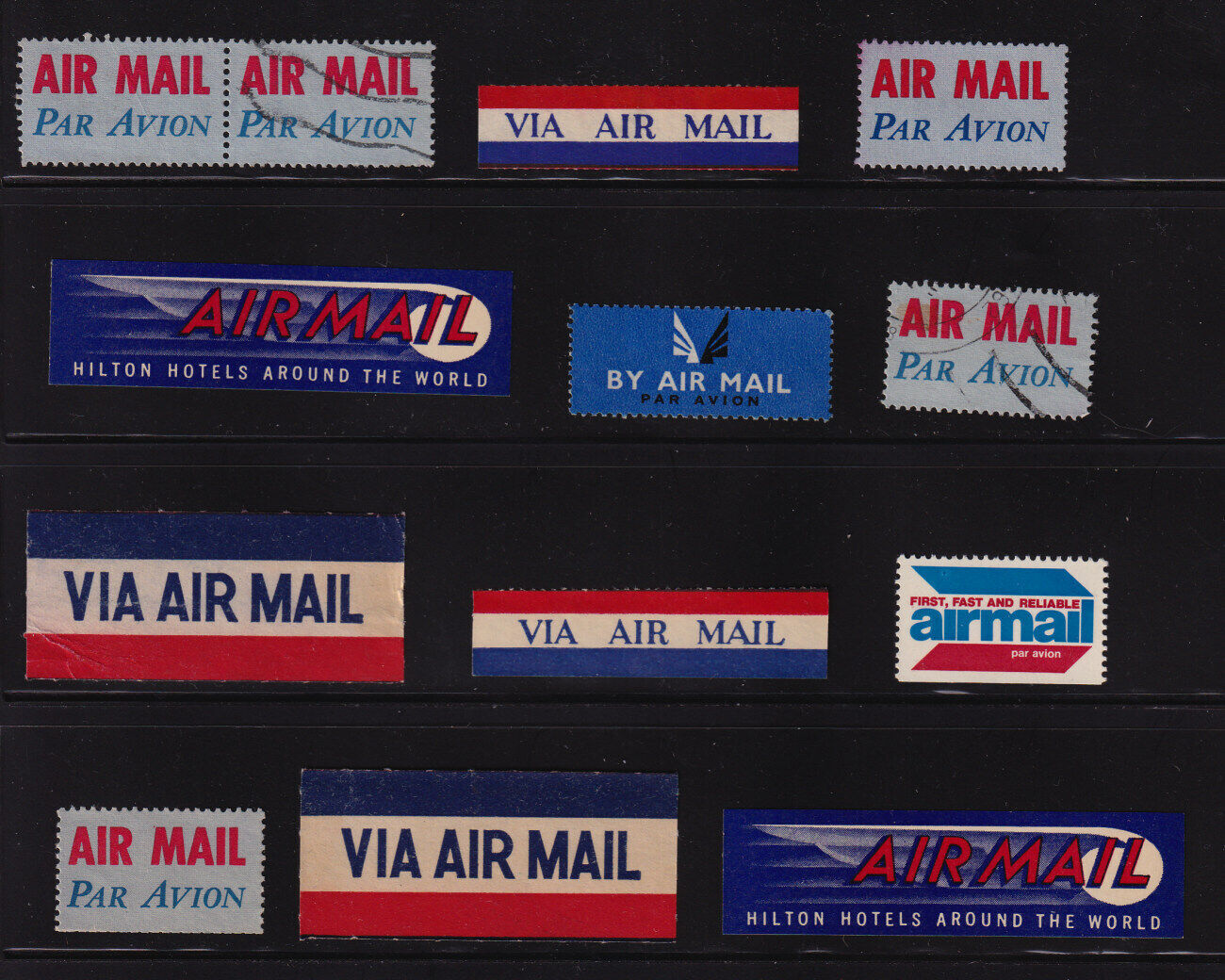 Early lot of AIRMAIL LABELS 13 issues, all but 1 issue is MNH | United ...