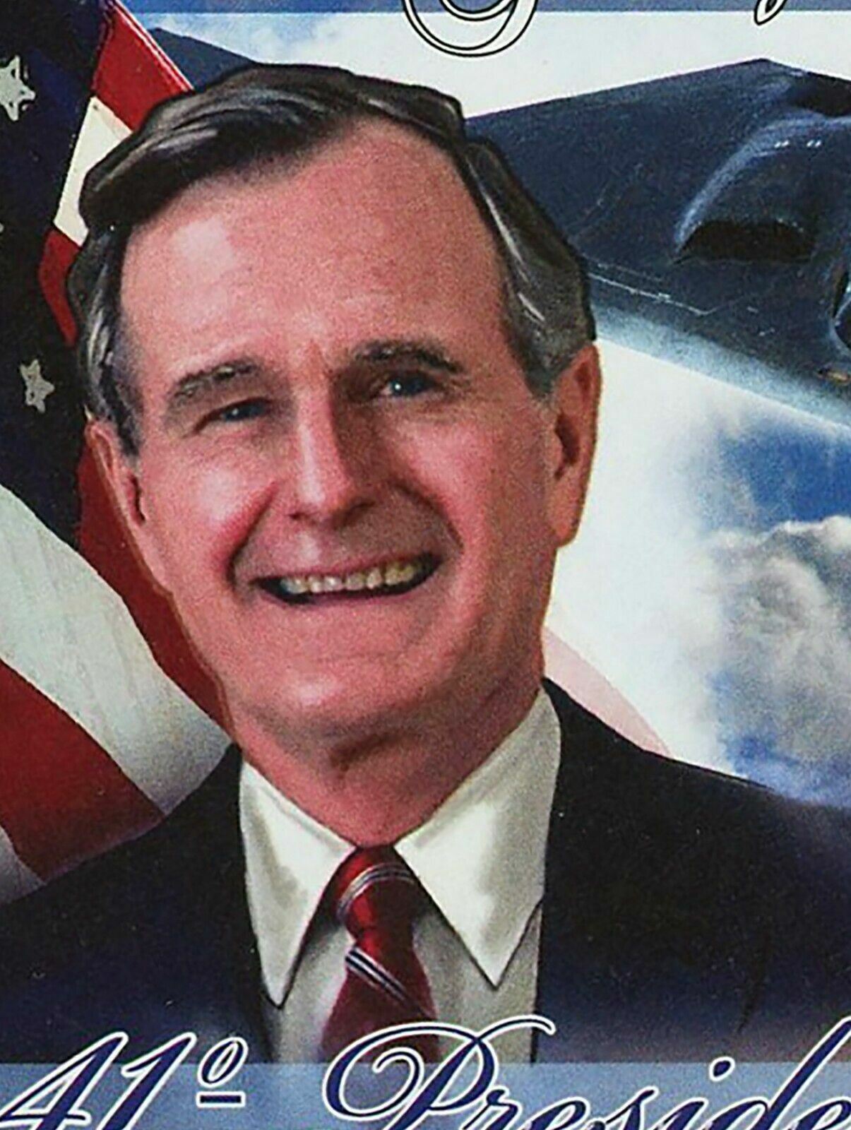 41st American President Stamp G.H.W. Bush Military Ships S/S MNH #2962 ...