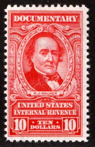 Scott R677, $10, 1954, MNHOG, Documentary, USA Revenue Stamp | United ...