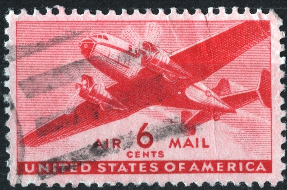 SC#C25 6¢ Twin-Motored Transport (1941) Used/Crease | United States ...