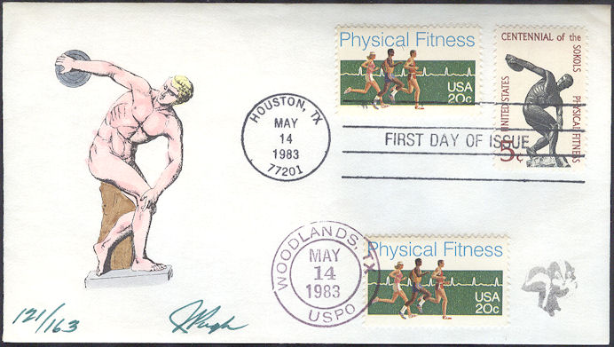 #2043 Physical Fitness Pugh FDC | United States, General Issue Stamp ...