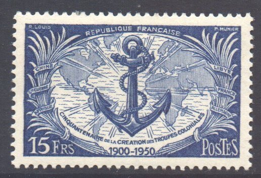 France Scott 647 - SG1111, 1951 Colonial Troops 15f MH* | Europe ...