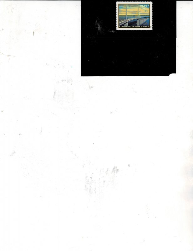 Sunshine Skyway Bridge $5.15 US Postage Priority Mail Single Stamp ...