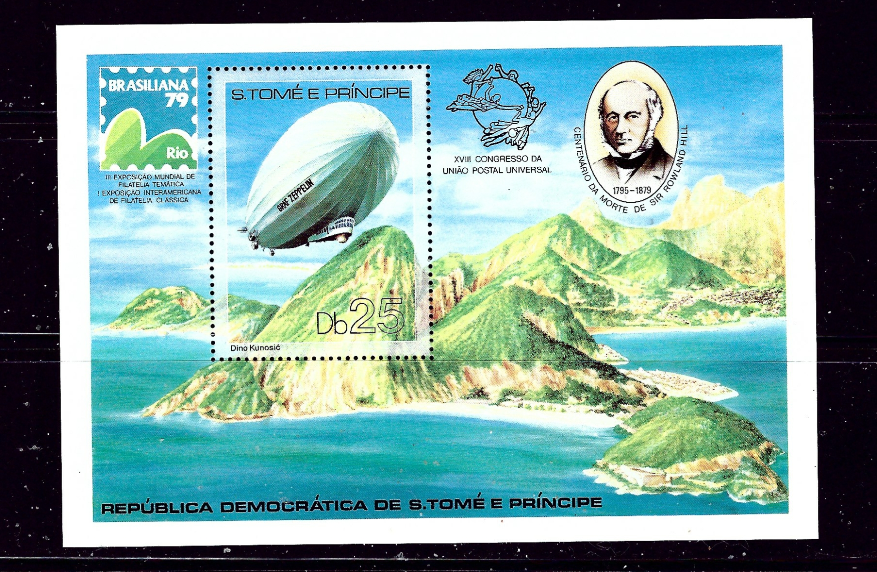 St thomas and Prince 519 MNH 1979 Zeppelin S/S | Caribbean - St. Thomas ...