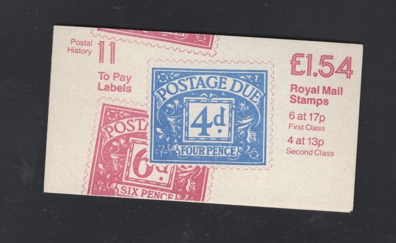 GB - #FQ1-A (1984 £1.54 Old and new Postage Dues Booklet) VFMNH CV £3. ...