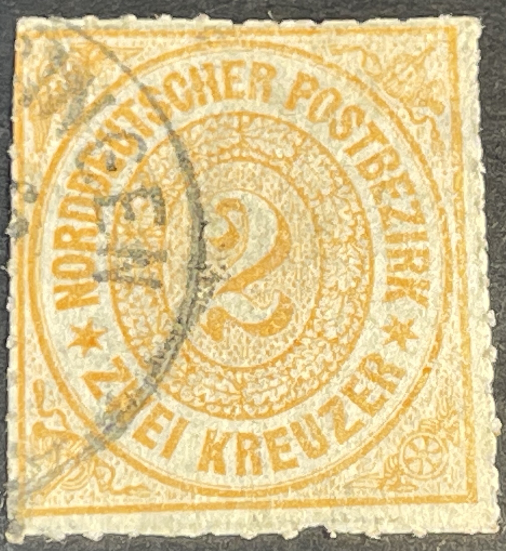 North German Confederation/Germany # 8--Used---Single--Orange--1868 ...