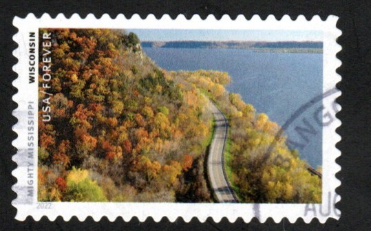 SC# 5698b - (58c) - Mighty Mississippi: Wisconsin 2 of 10 USED Single ...