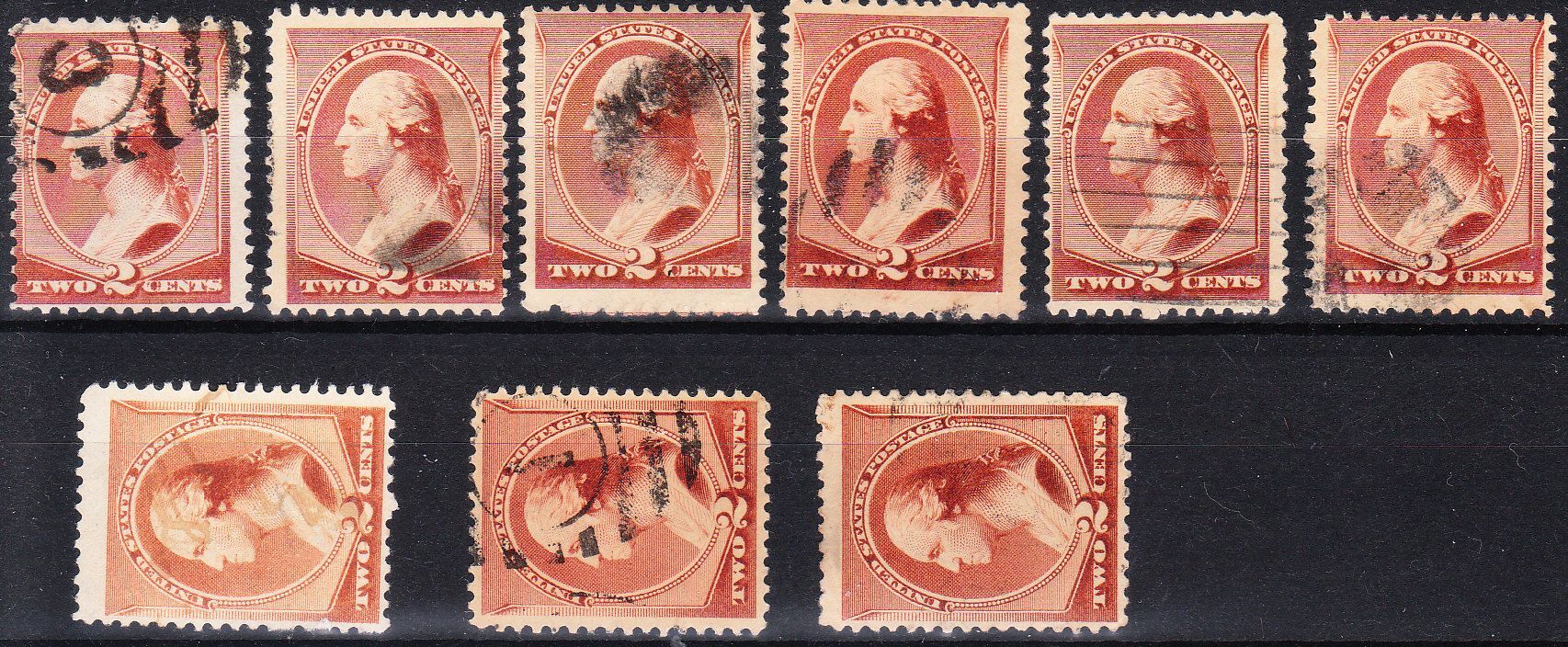 MO stamps - US Scott #210 Used (9 stamps) - Lot # HS-C300 | United ...