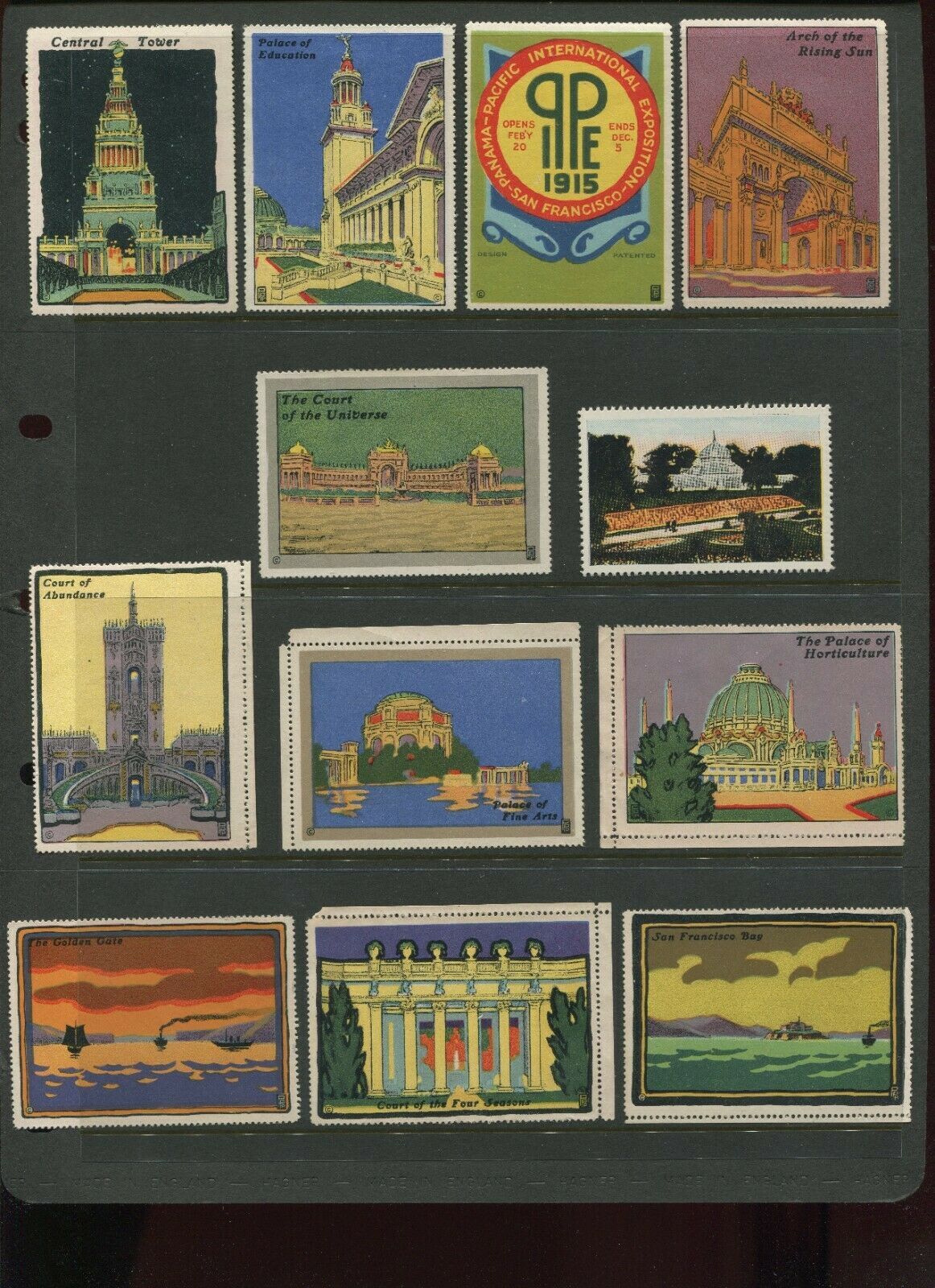 1915 Ppie Souvenir Scarce Group of Picture Poster Publicity Poster CO ...