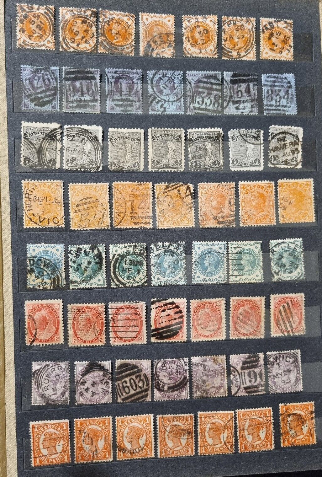 Commonwealth Gb queen victoria big lot of 1800s' stamps. #1503 | Great ...
