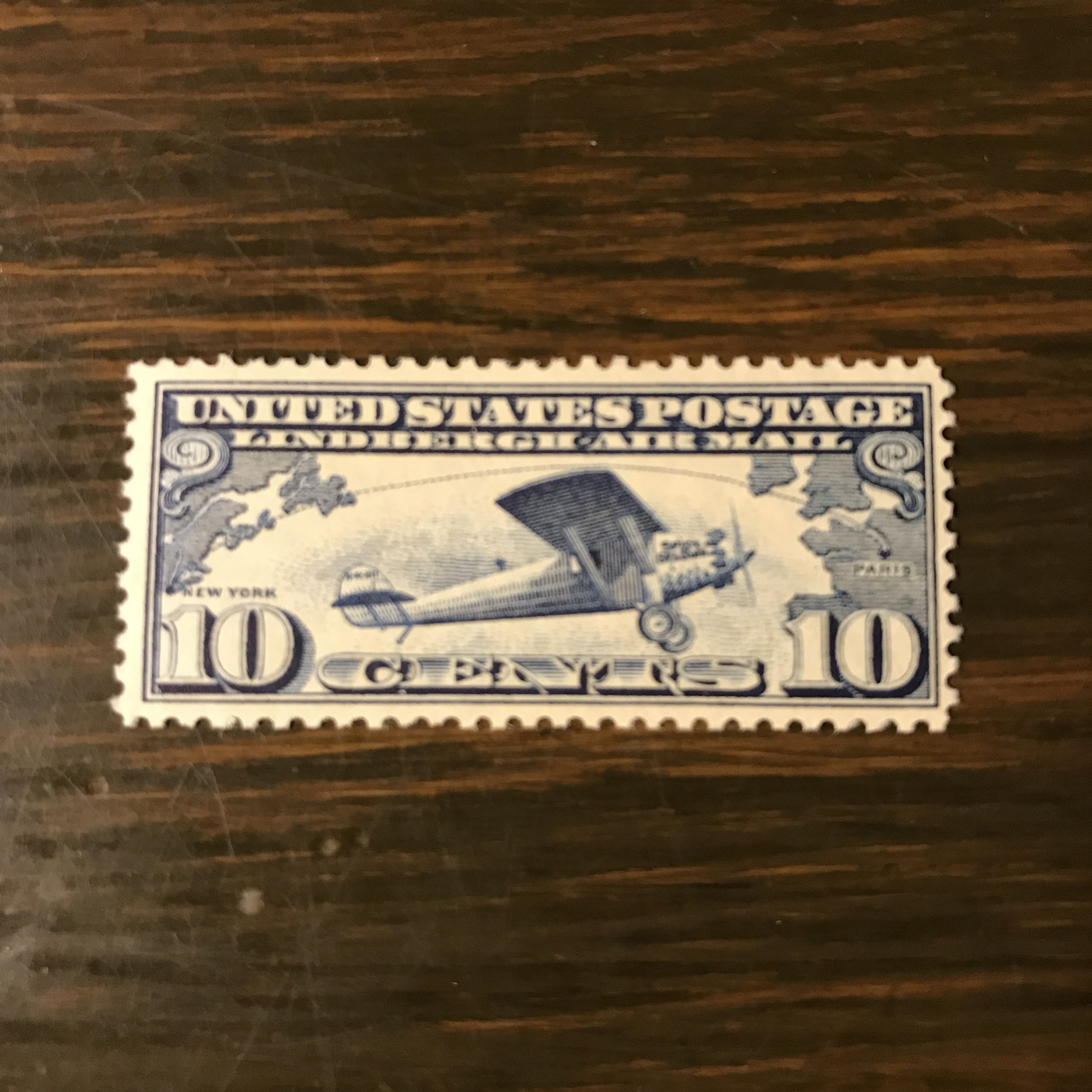 US SCOTT C10 - 10¢ Lindbergh's Plane " Spirit of St. Louis" (12) MNH, F ...