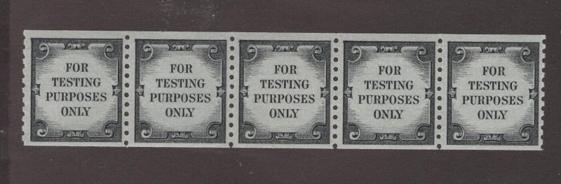 Scott TD107 - For Testing Purposes Only. Strip Of 5. MNH. #02 TD107s5 ...
