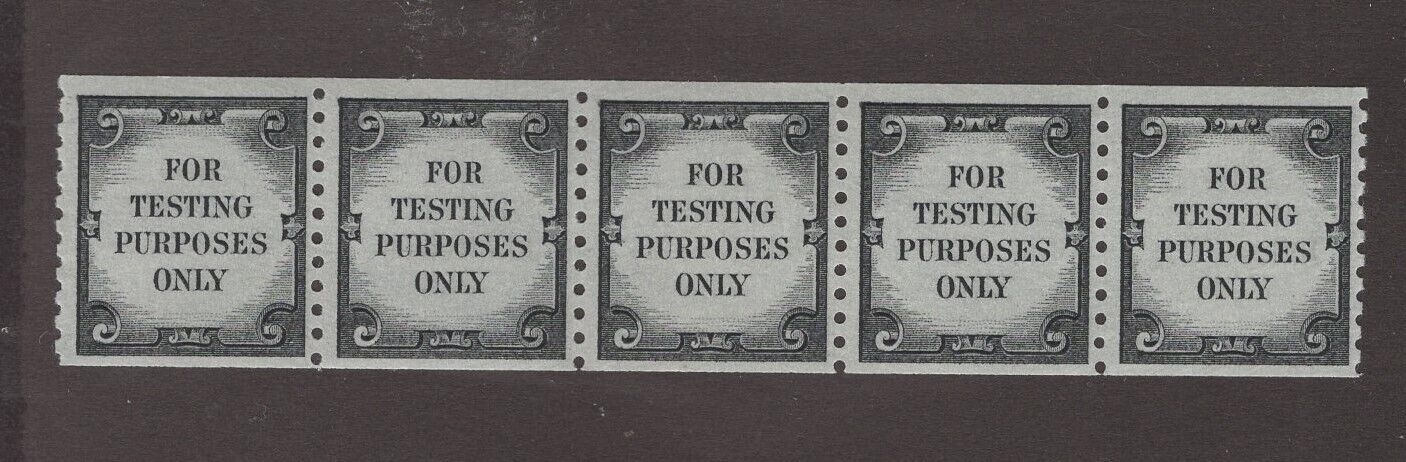 Scott TD107 - For Testing Purposes Only. Strip Of 5. MNH. #02 TD107s5 ...