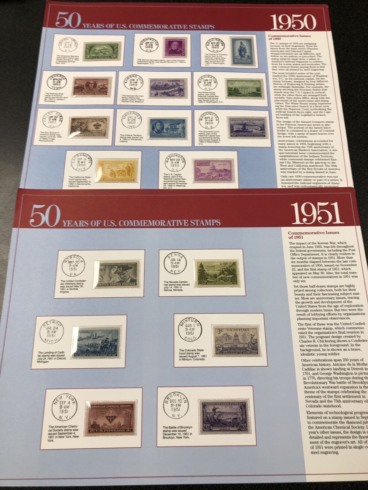 50 Years Of U.S. Commemorative Stamps 1950-1966 | United States, Stamp ...