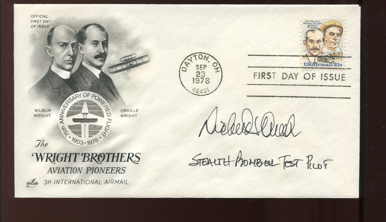 Richard Couch Stealth Bomber Test Pilot Signed Cover Lv4009 | United ...
